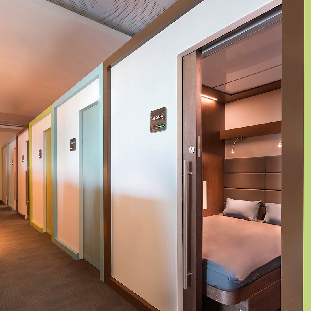 Sleepover | Sleeping Pods at Dubai Airport Terminal 3, A-Gates | Sleepover