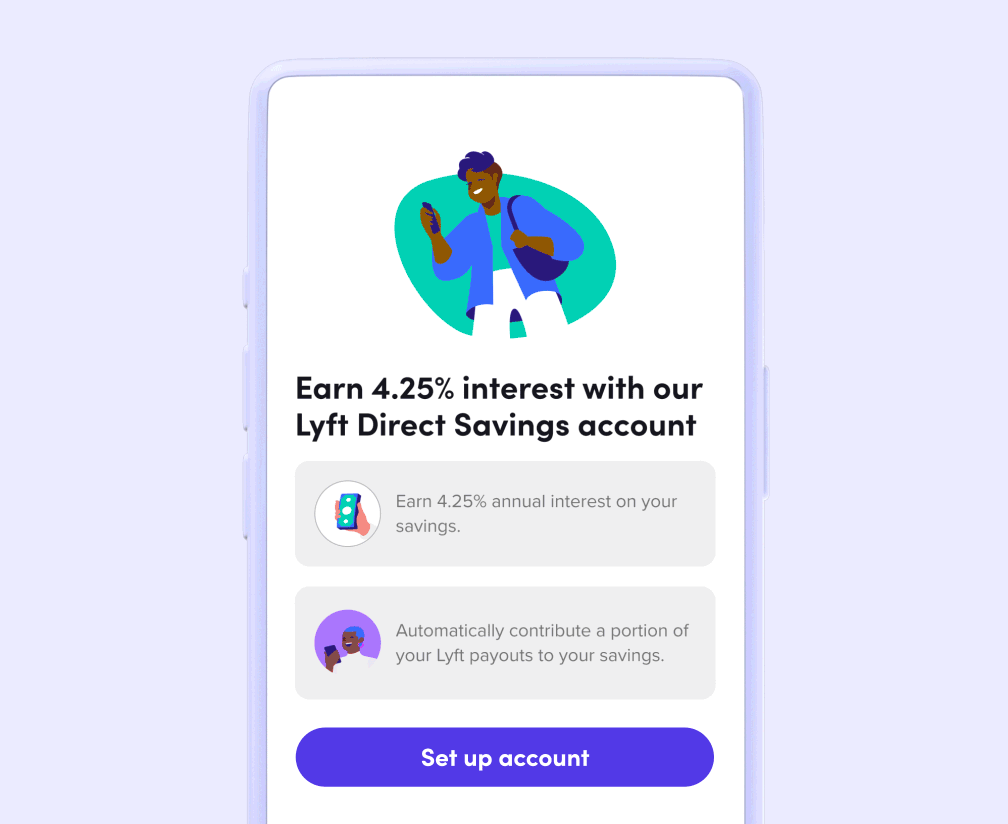 The Lyft Direct debit card for drivers