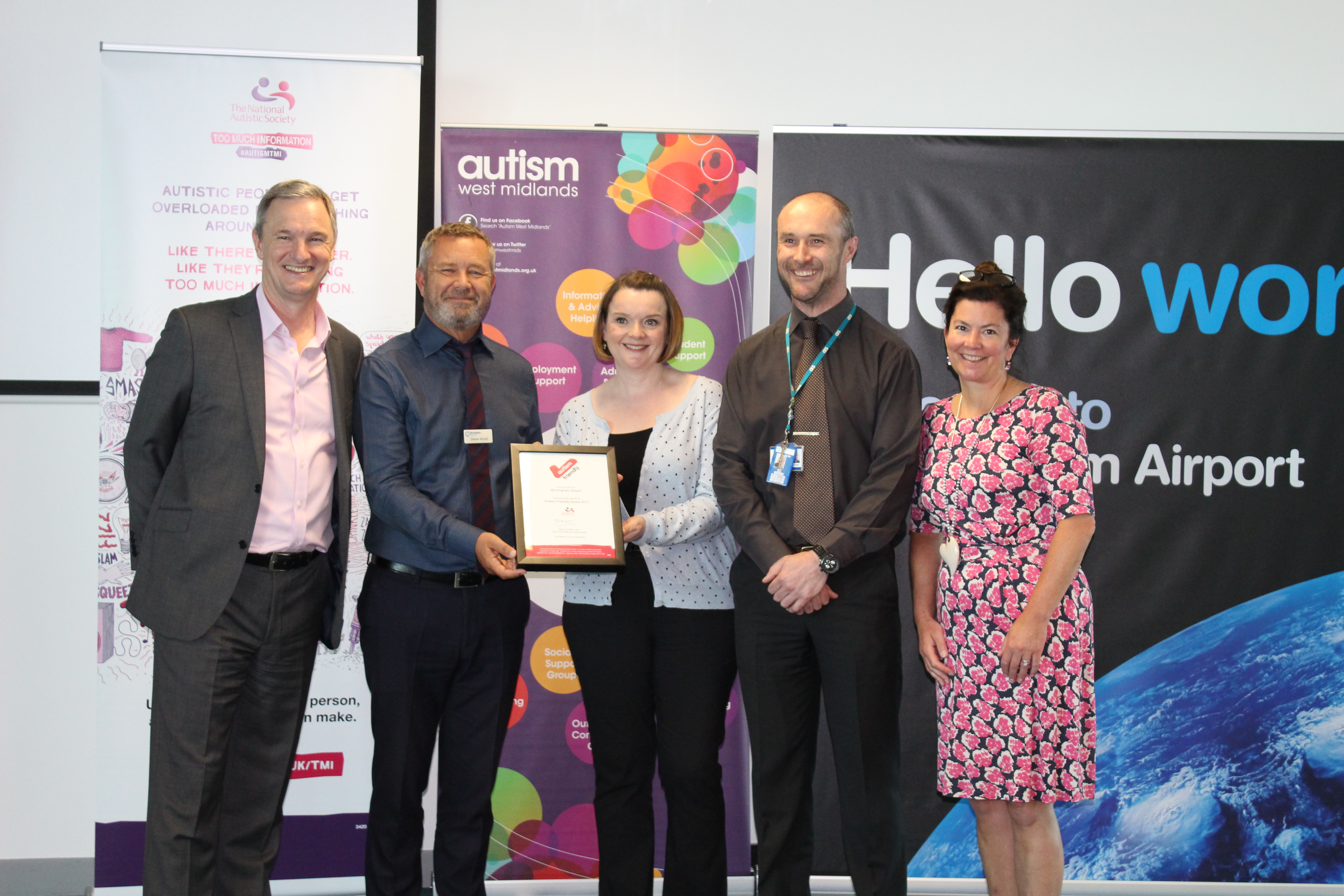 Birmingham Airport wins Autism Friendly Award | Birmingham Airport