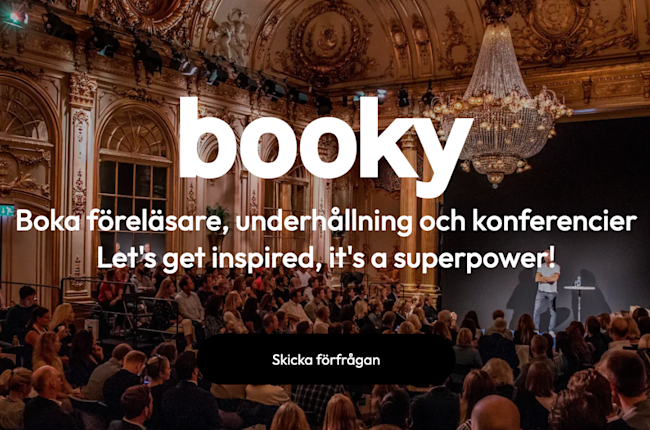 Booky – Boka föreläsare, underhållare & konferencier!