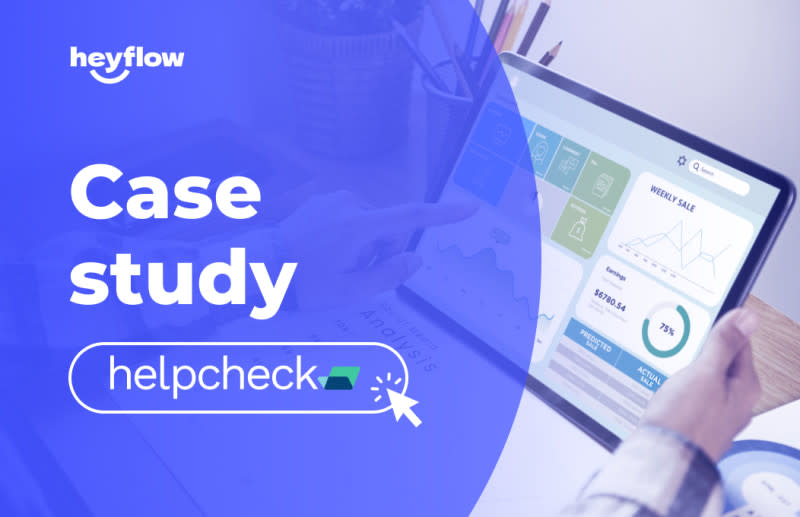 Von Engpass zu Effizienz: Wie helpcheck zum Meister der Conversion-Optimierung wurde | Heyflow