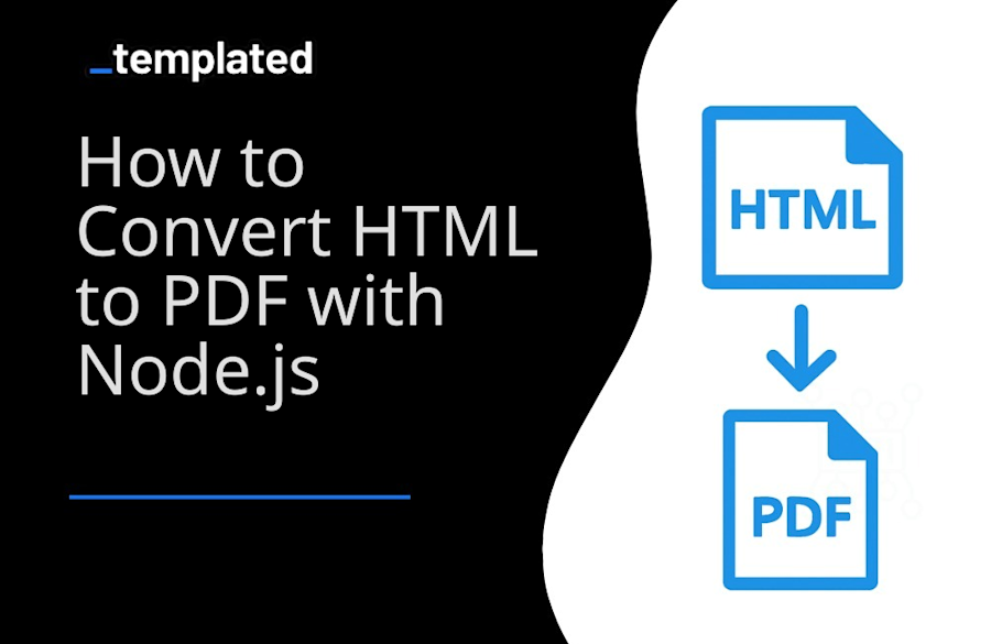 How To Convert HTML to PDF with Node.js