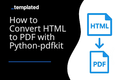 How to Convert HTML to PDF with python-pdfkit