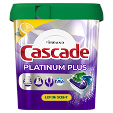 Cascade Platinum Plus ActionPacs™ - Lemon Scent | Cascade Dishwasher ...