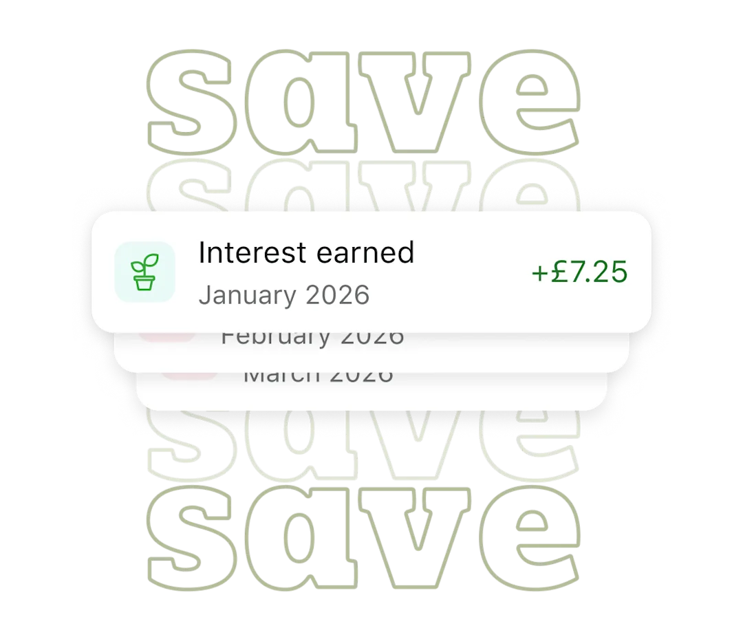 Savings pot | Earn interest on your savings | Mettle
