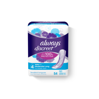 Always Discreet Moderate Pads - 4 Drops | Always Discreet