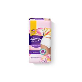 Always Discreet for Sensitive Skin Maximum Plus Underwear - Small ...