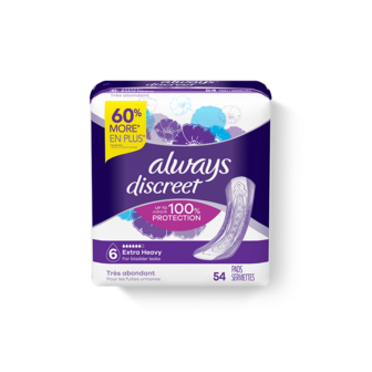 Always Discreet Extra Heavy Regular Pads - 6 Drops | Always Discreet