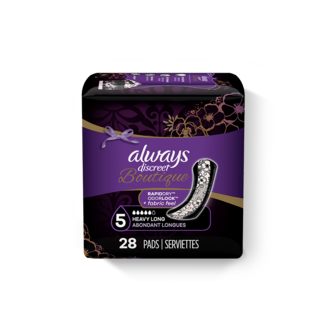 Always Discreet Boutique Incontinence Pads, Heavy, Long Length | Always ...