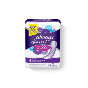 Always Discreet Extra Heavy Regular Pads - 6 Drops | Always Discreet