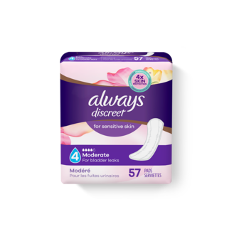 Always Discreet for Sensitive Skin Moderate Pads - 4 Drops | Always ...