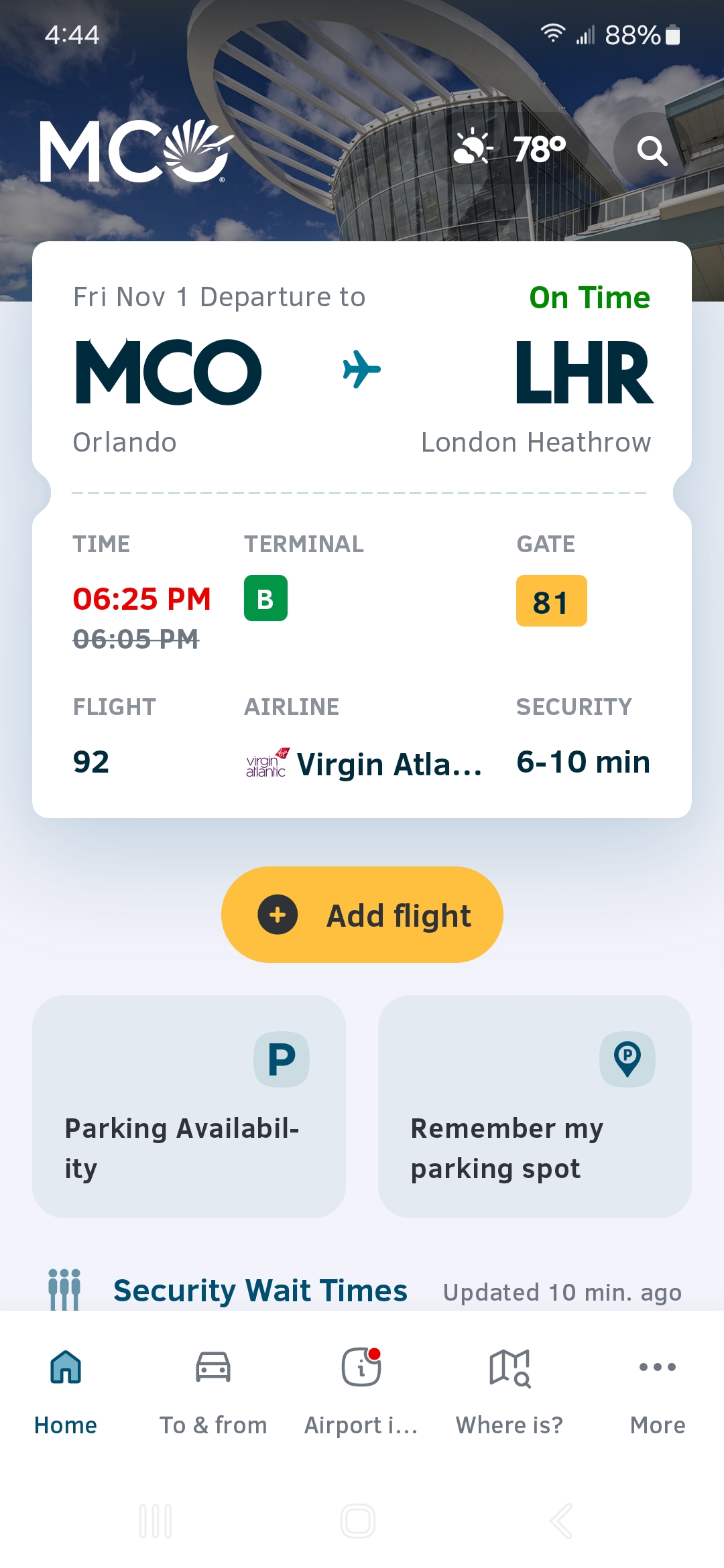 Orlando International Airport (MCO)