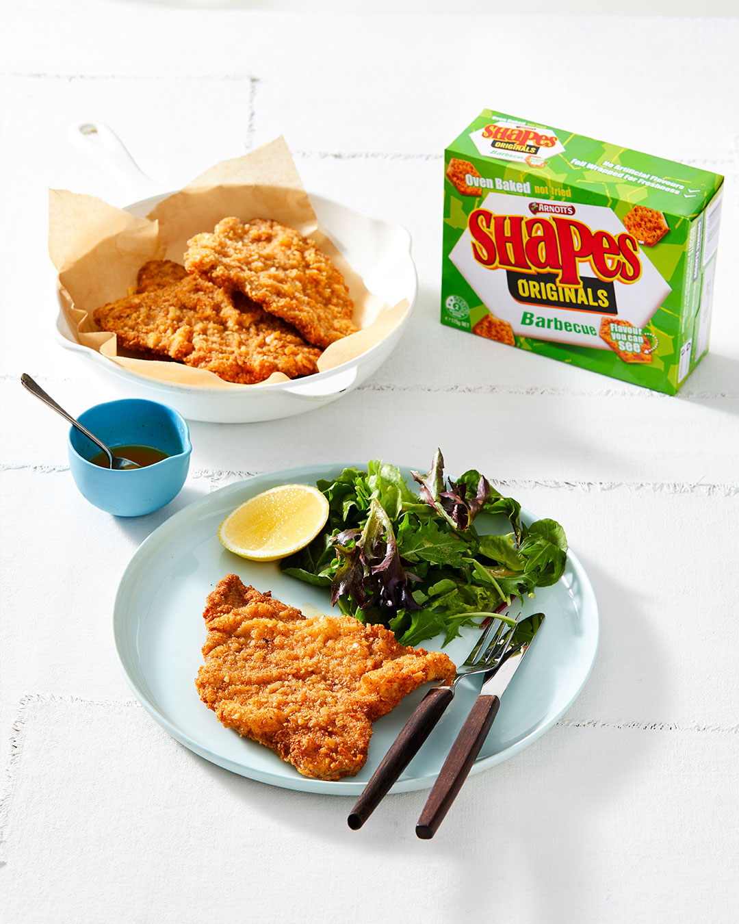Arnott's Shapes Barbecue Veal Schnitzel | Arnott's