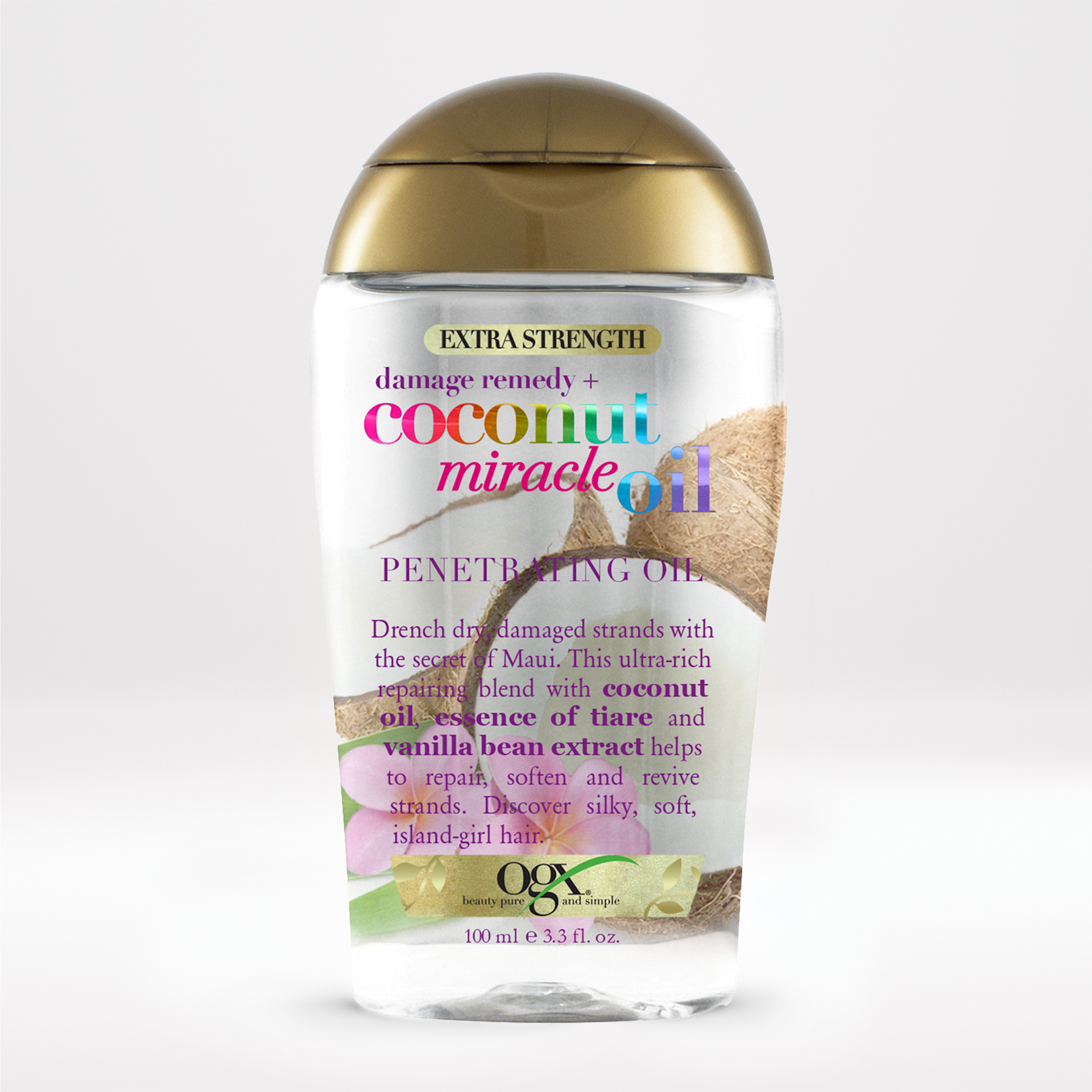 Aceite OGX Damage Remedy + Coconut Miracle Oil Extra Strength