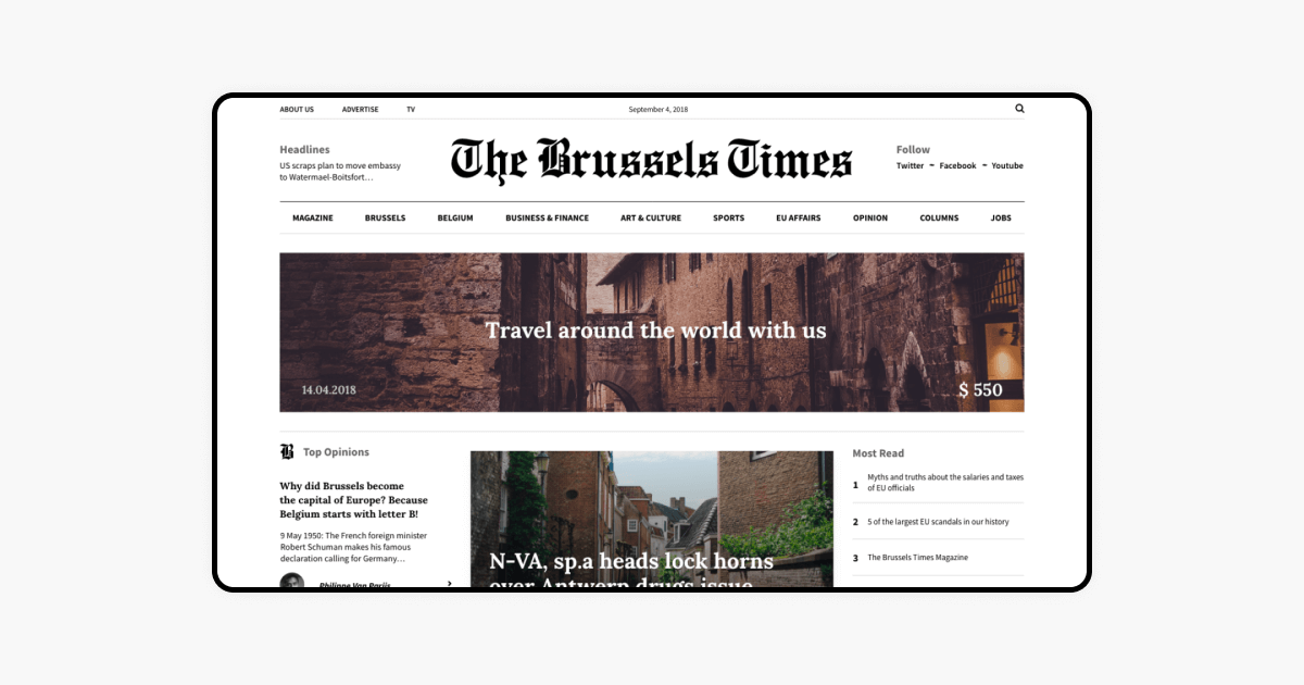 Boosting usability of Belgium’s largest daily news media website ...