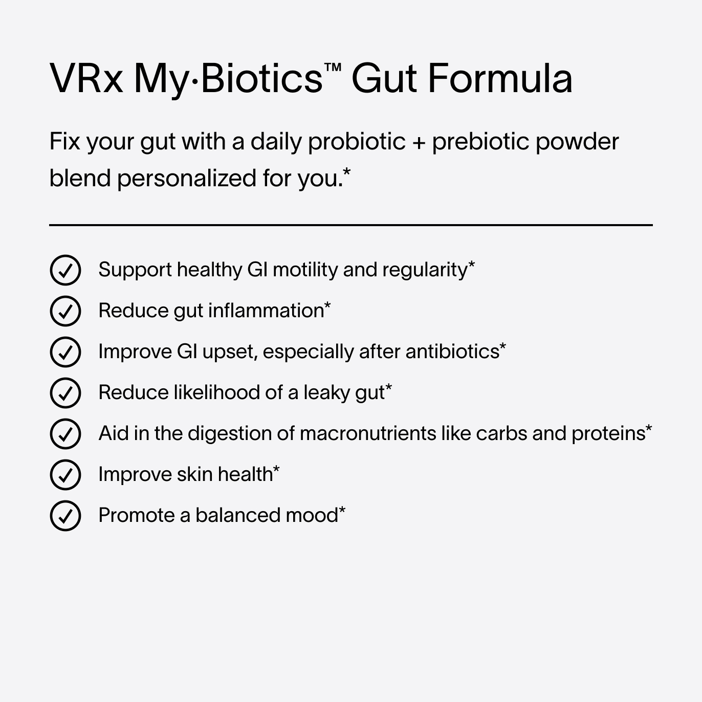 VRx My·Biotics™ Gut Formula | Viome