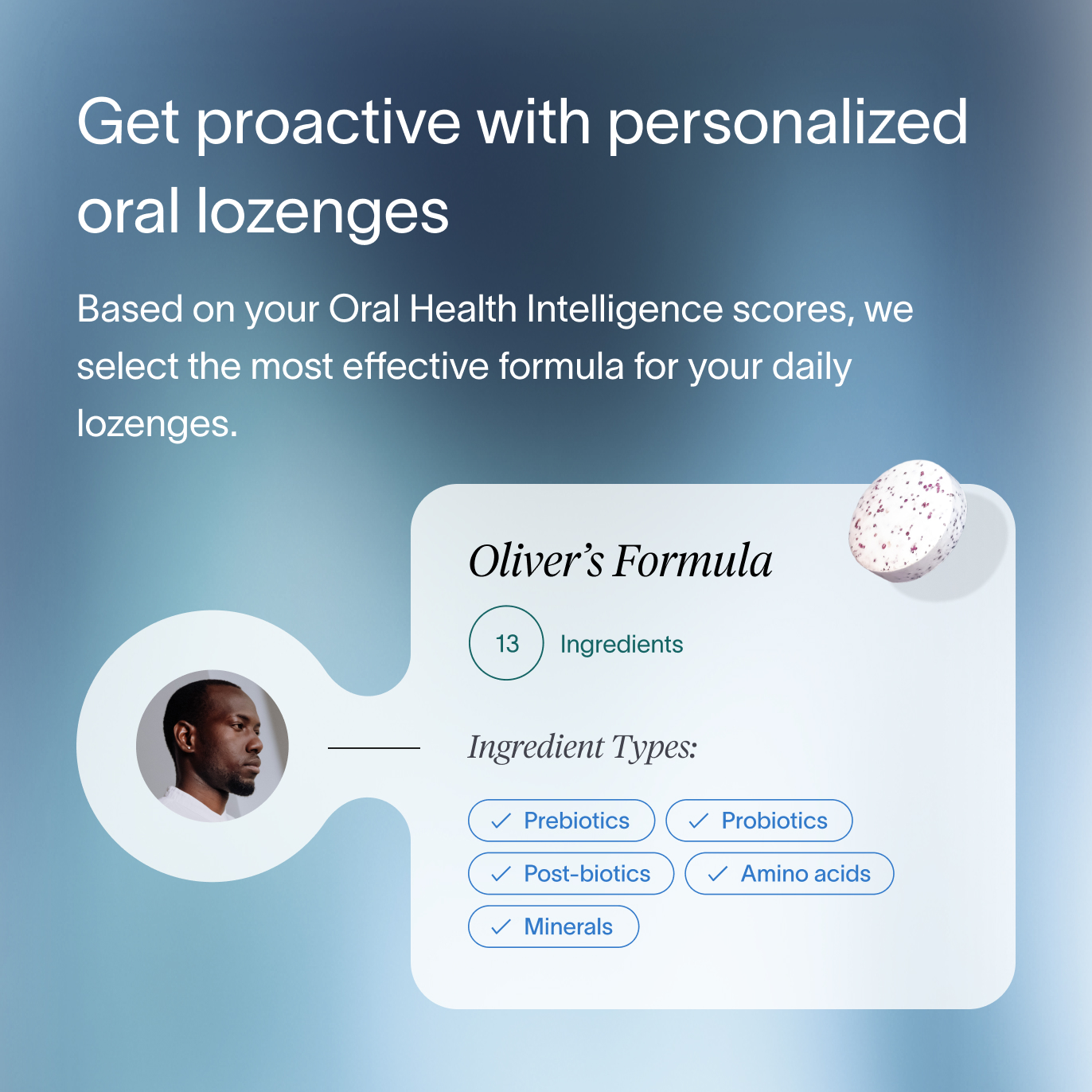 Viome Oral Lozenges | Personalized Prebiotic, Probiotic + Postbiotic | Viome