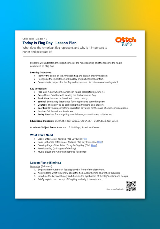 "Otto's Tales: Today Is Flag Day" Lesson Plan | PragerU