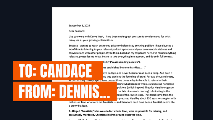 Dennis Prager's Letter to Candace Owens | PragerU