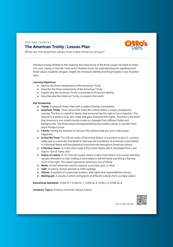"Otto's Tales: The American Trinity" Lesson Plan | PragerU