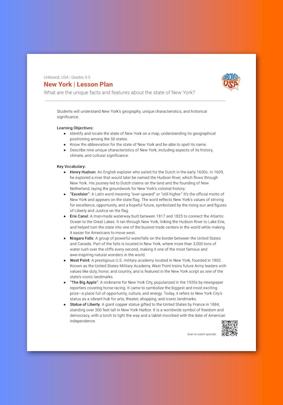 "Unboxed, USA: New York" Lesson Plan | PragerU