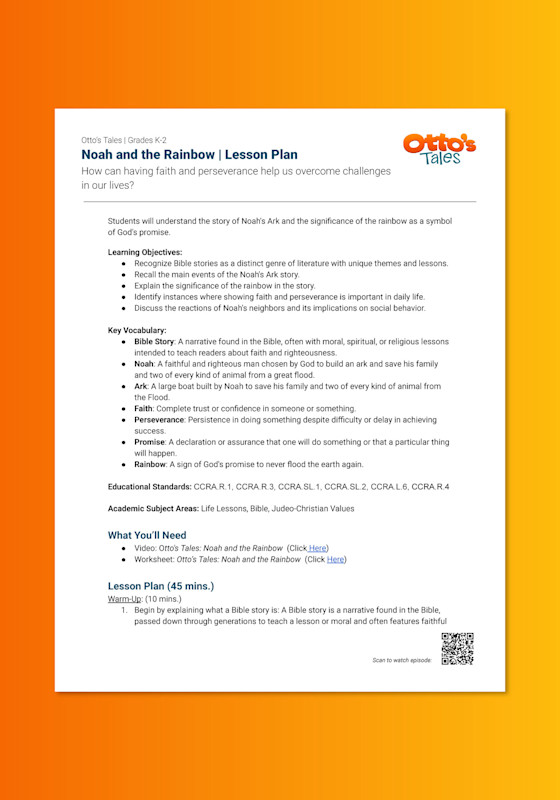 "Otto's Tales: Noah and the Rainbow" Lesson Plan | PragerU