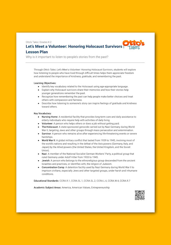 "Otto's Tales: Let's Meet a Volunteer" Lesson Plan | PragerU