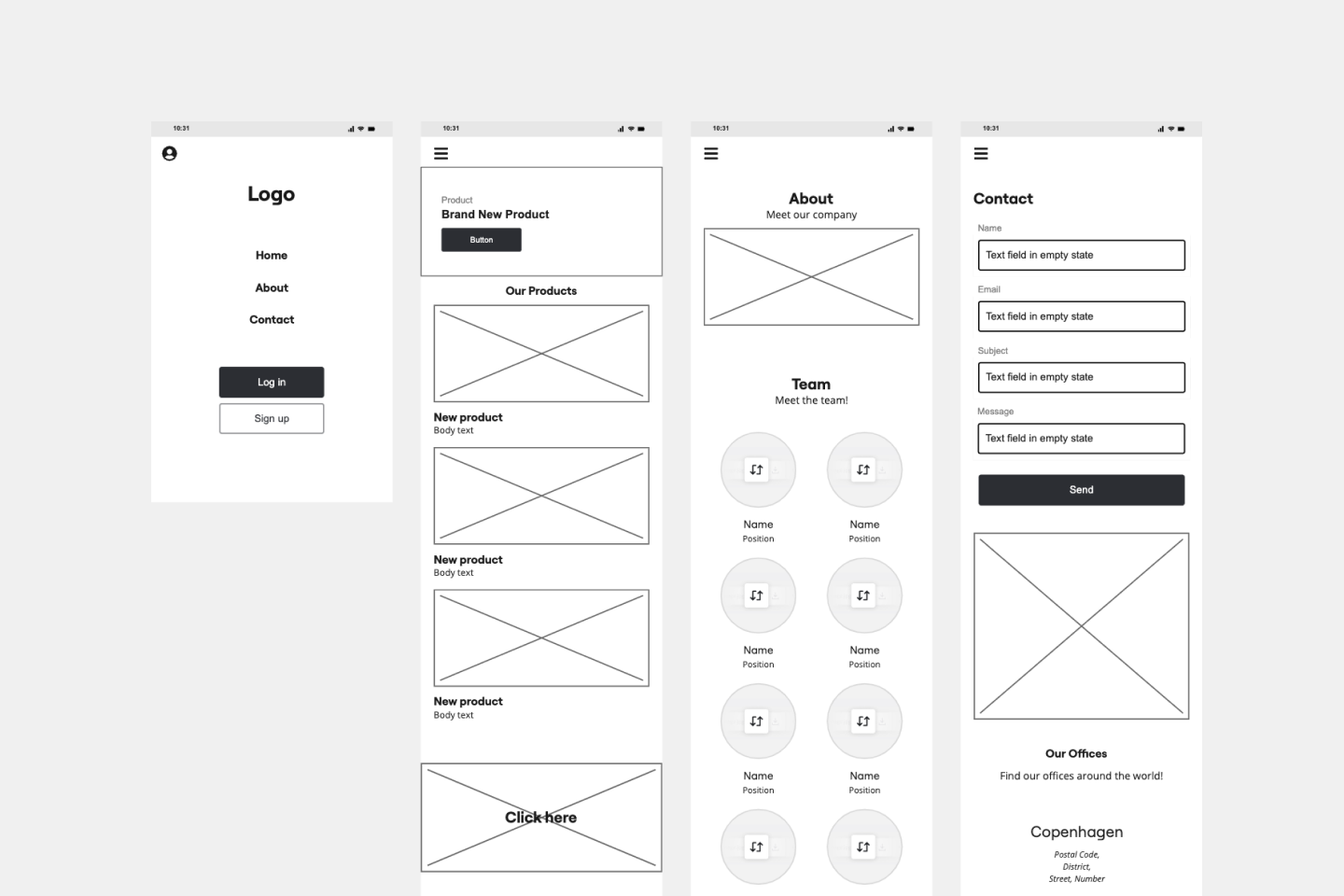 Wireframe Outline Examples