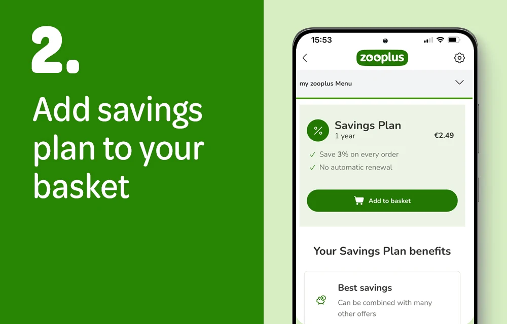 Savings Plan 3% | zooplus UK