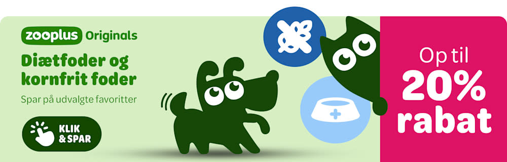 Spar op til 20% på kornfrit og diætfoder
