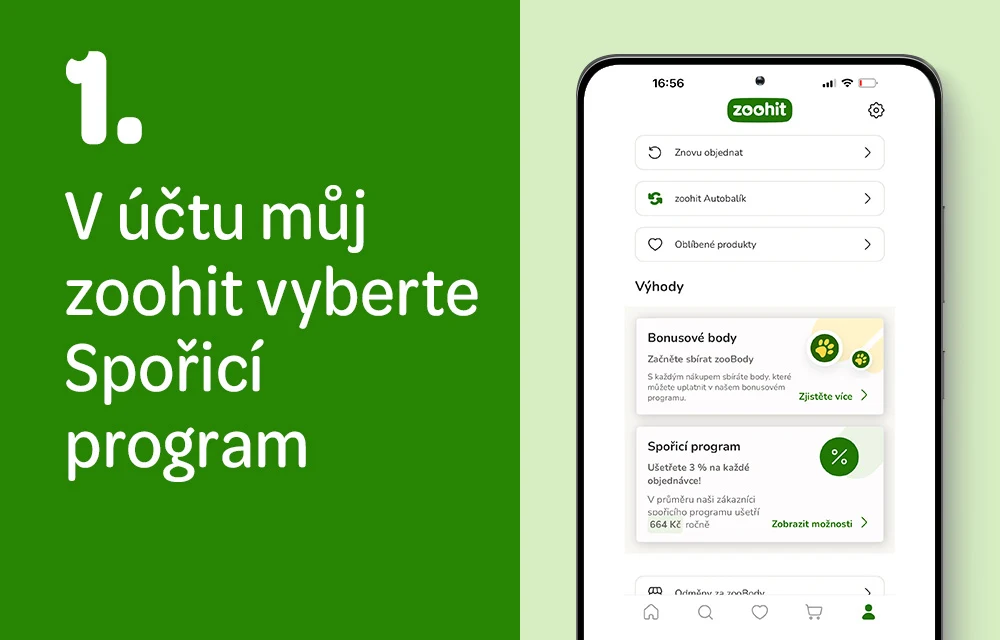 Spořicí program zoohit - 3% sleva na každou objednávku!
