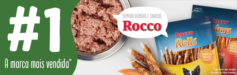 Rocco, comida húmida, ração e snacks para cães | zooplus