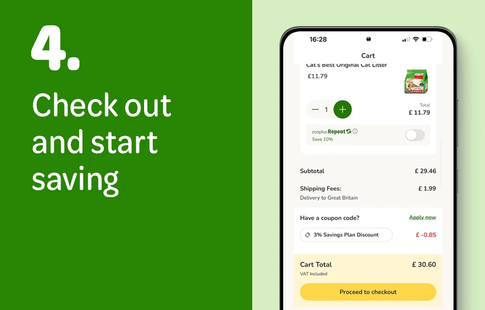 Savings Plan 3% | zooplus UK