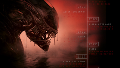 La chronologie de la saga Alien | Infographie | Audible.fr Blog