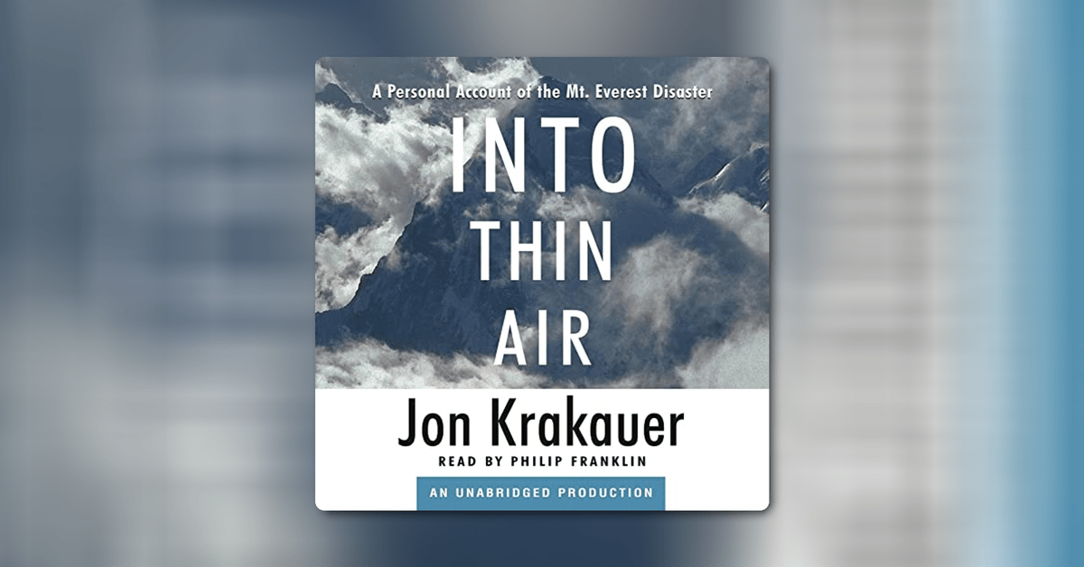 Into Thin Air by Jon Krakauer | Audible.com