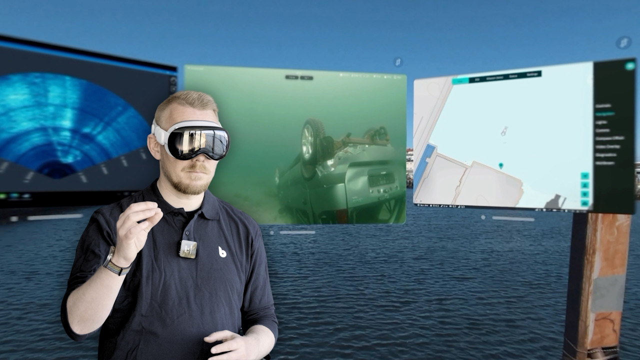 Underwater ROV operations in mixed reality with Apple Vision Pro