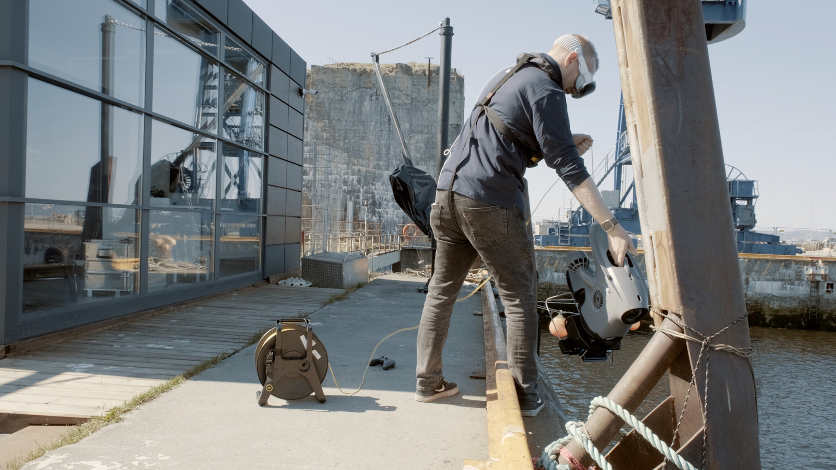 Styr Blueye X3 i mixed reality med Apple Vision Pro