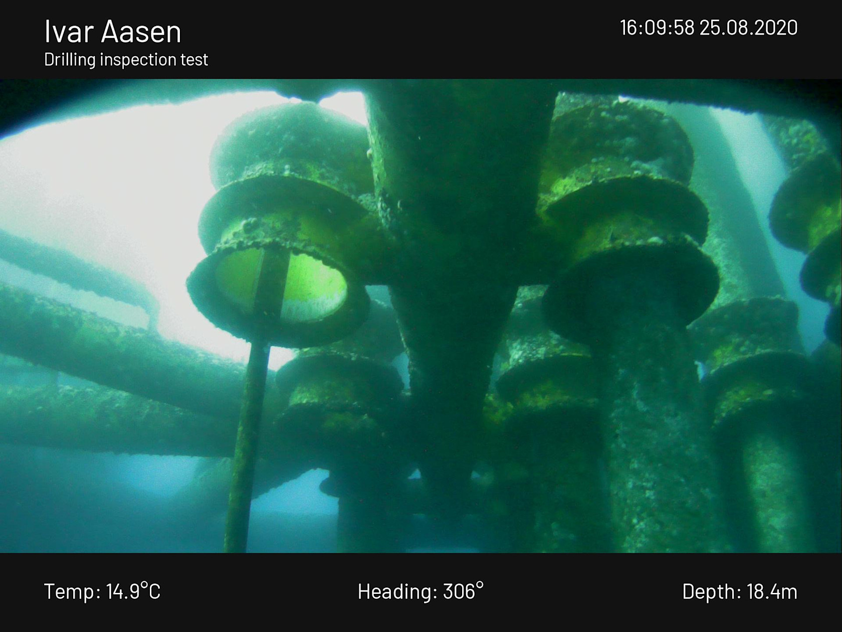 Test of the Blueye Pro underwater drone at Ivar Aasen in the North Sea