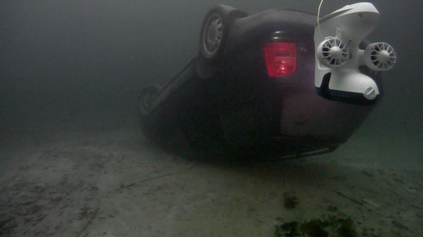 Car discovery with underwater drones