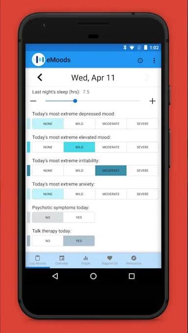 eMoods Bipolar Mood Tracker | Tools and apps