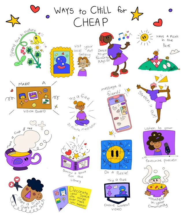 Ways to chill for cheap | Self-care