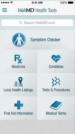 WebMD app | Interactive tips, tools and fact sheets