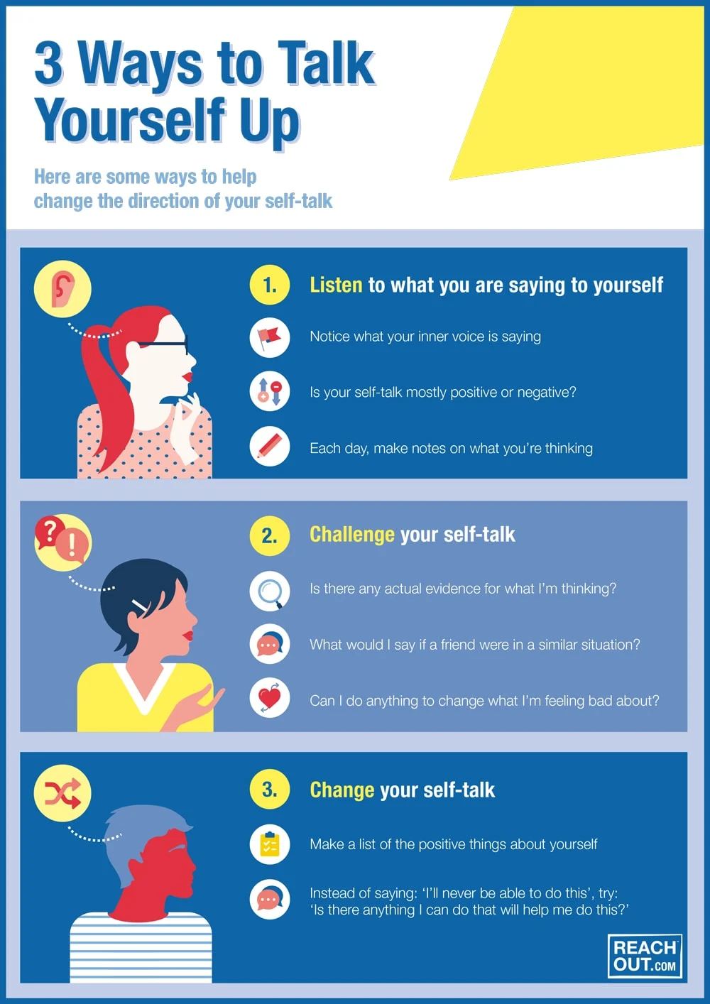 How to talk yourself up | 3 ways to tackle your self-talk