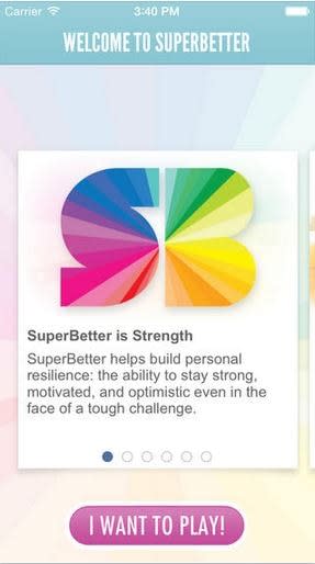 Superbetter app | Gamified mental health app