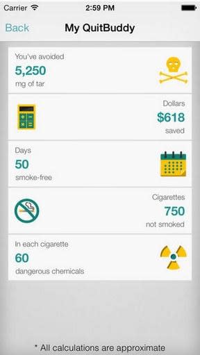 My QuitBuddy app | Effective quit smoking app