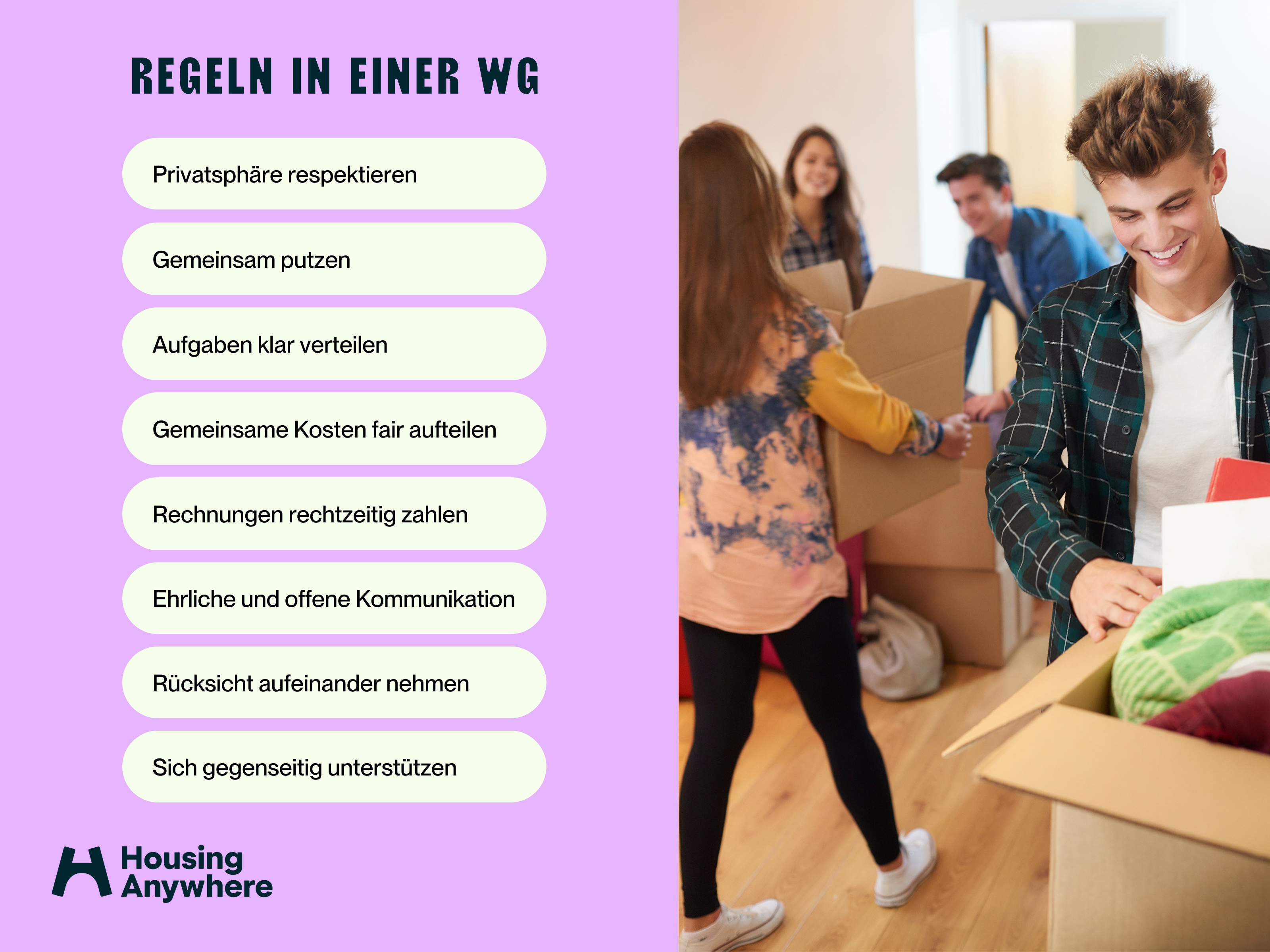 WG Regeln: Das solltest du als Mitbewohner beachten