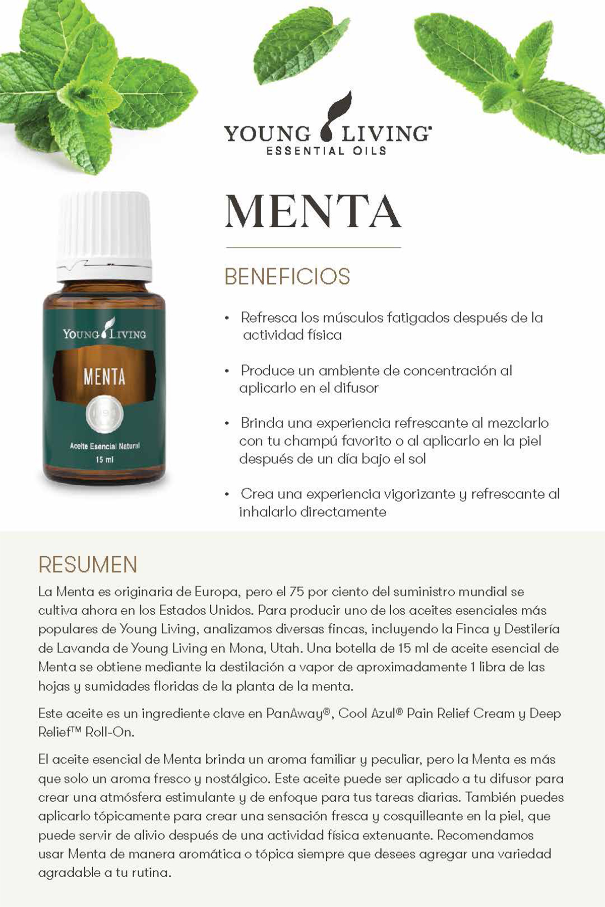 Material Informativo | Young Living Essential Oils