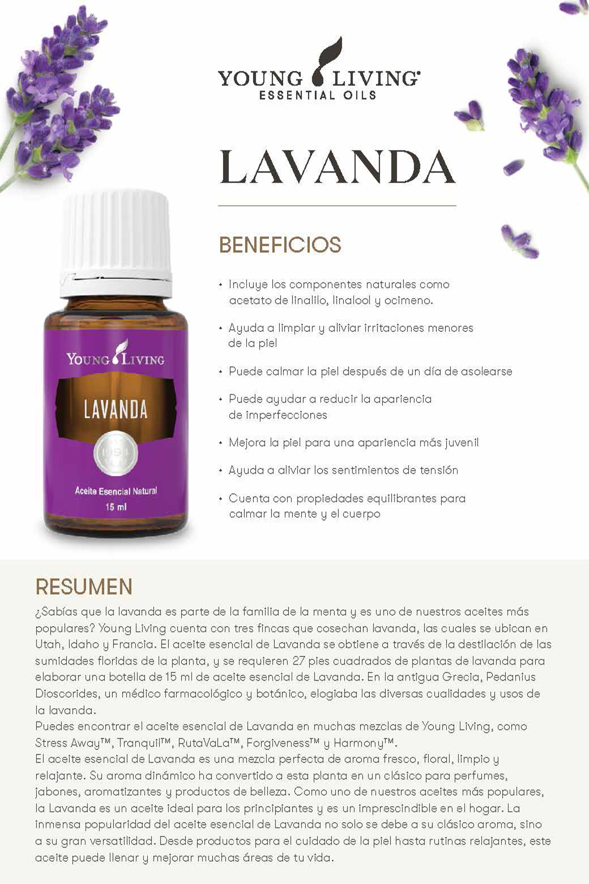 Material Informativo | Young Living Essential Oils