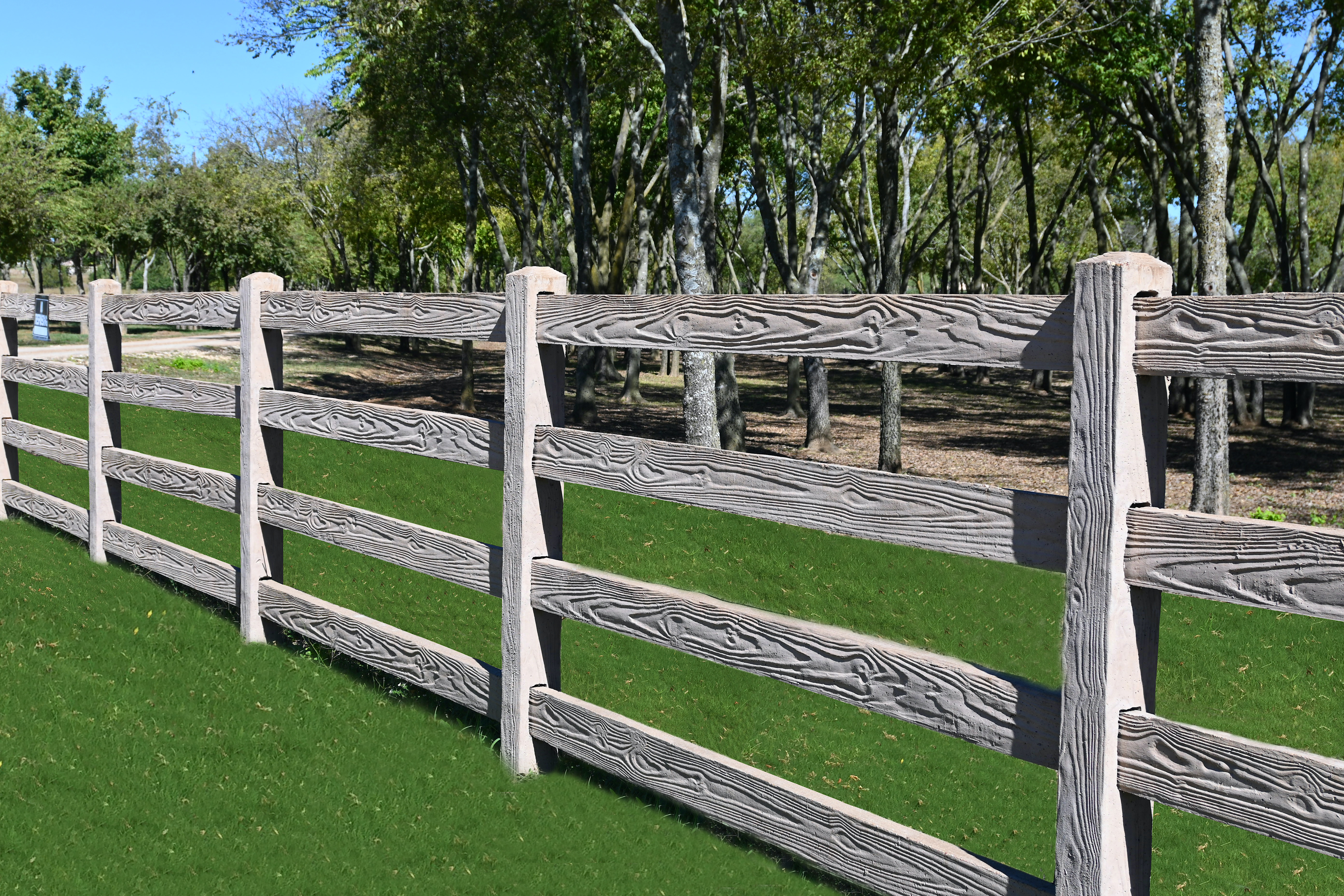 Precast Concrete Rail Fence