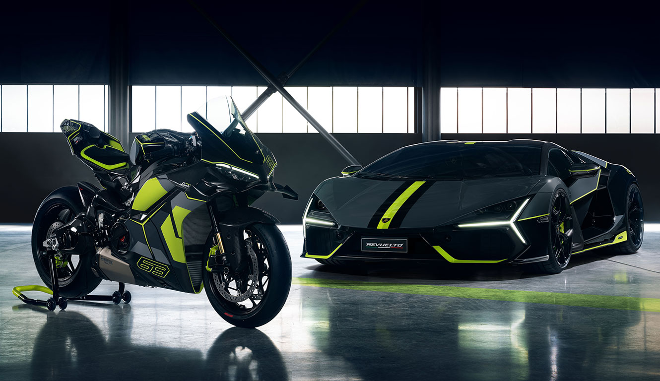 Ducati and Lamborghini together again, writing a new chapter of sportiness, beauty and ...